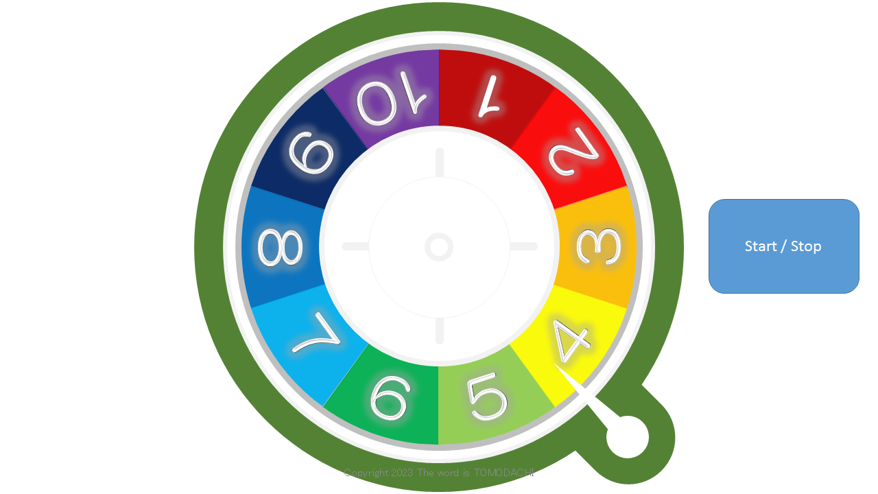 [PowerPoint] I tried making a roulette (file included) | ワードは友達